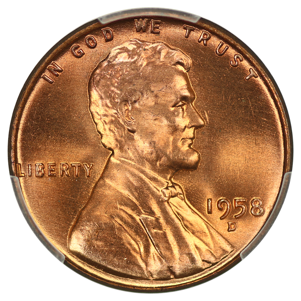 Collectors Corner - 1958-D 1C MS67RD PCGS - #65206424