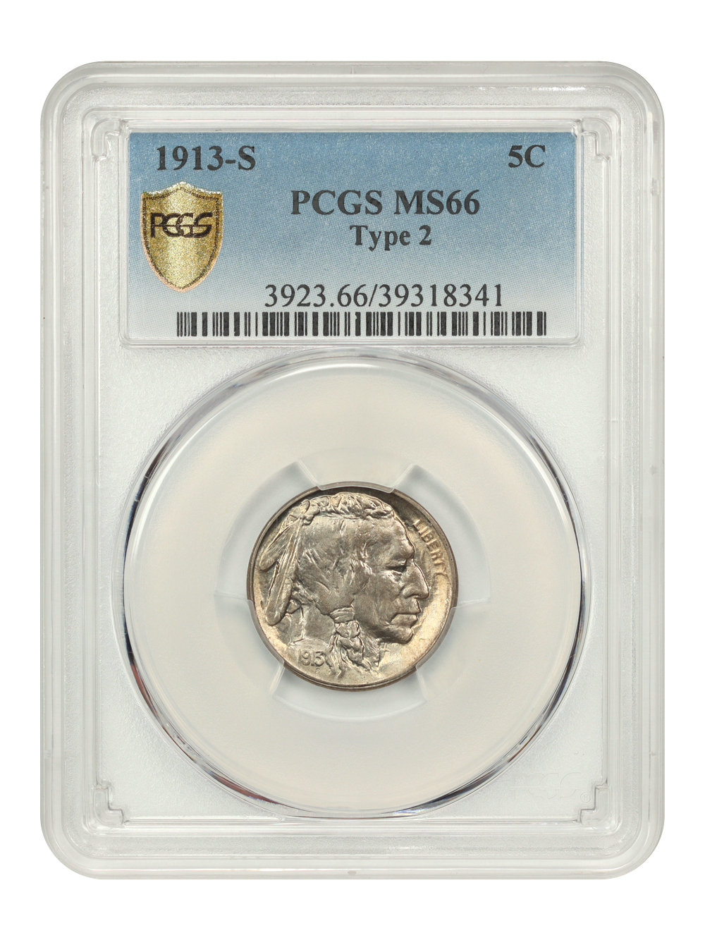 Collectors Corner - 1913-S 5C Type 2 MS66 PCGS - #64745925
