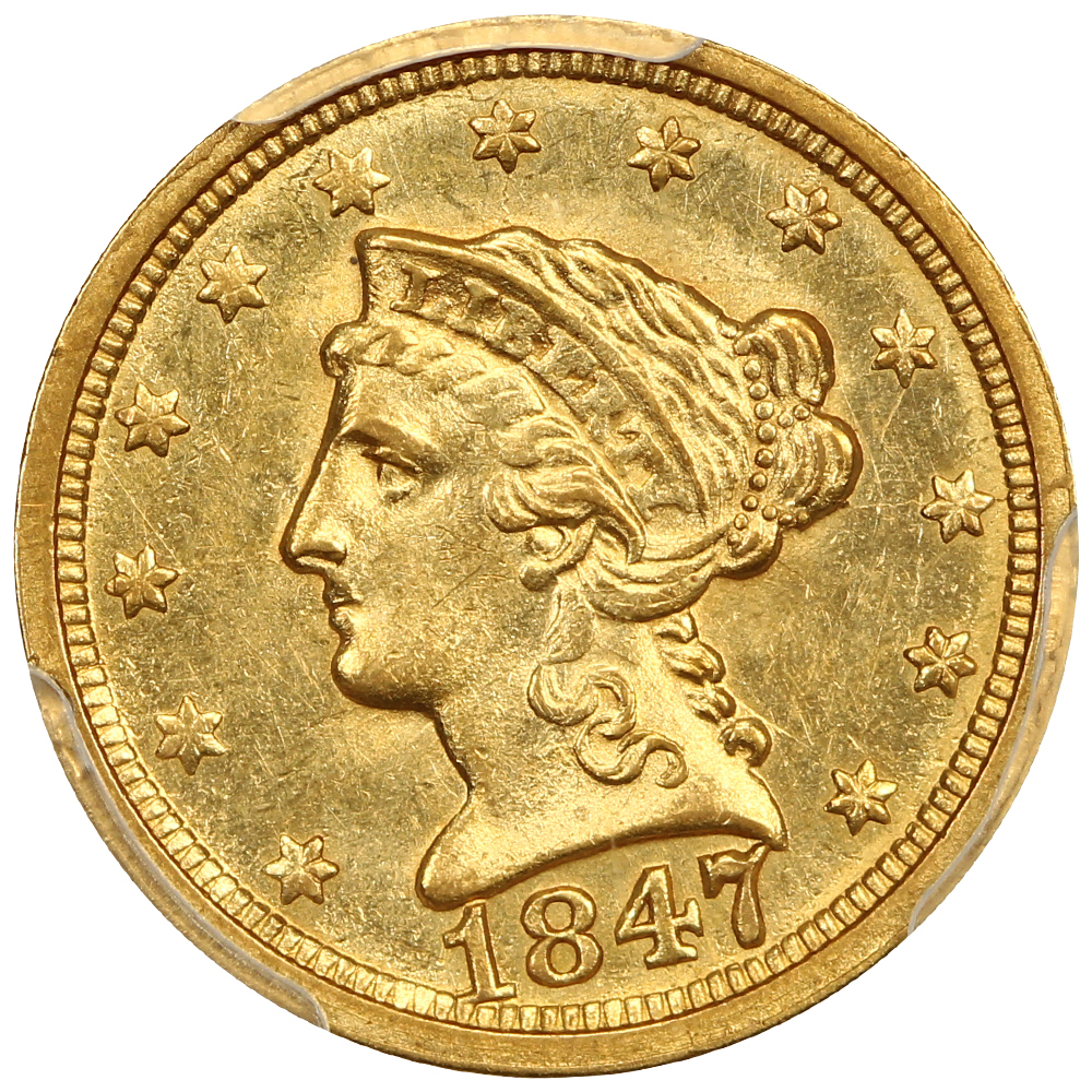 Collectors Corner - 1847-O $2.50 MS63 PCGS - #65748991