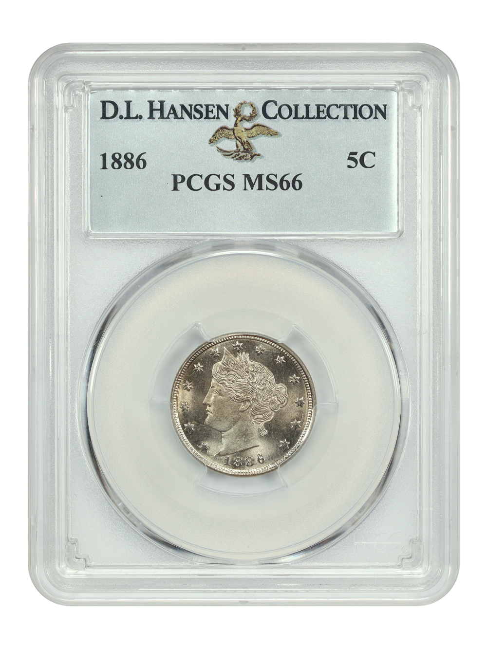 Collectors Corner - 1886 5C MS66 PCGS - #69677909