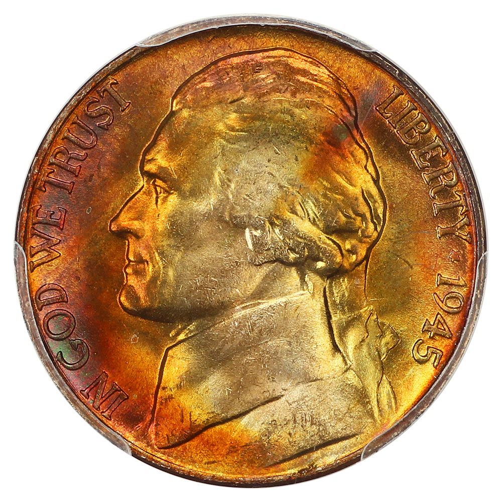 Collectors Corner - 1945-P 5C MS67 PCGS - #70593627