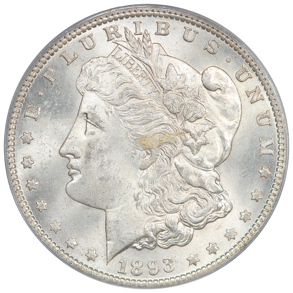 Collectors Corner - 1893 $1 MS63 PCGS - #70017407