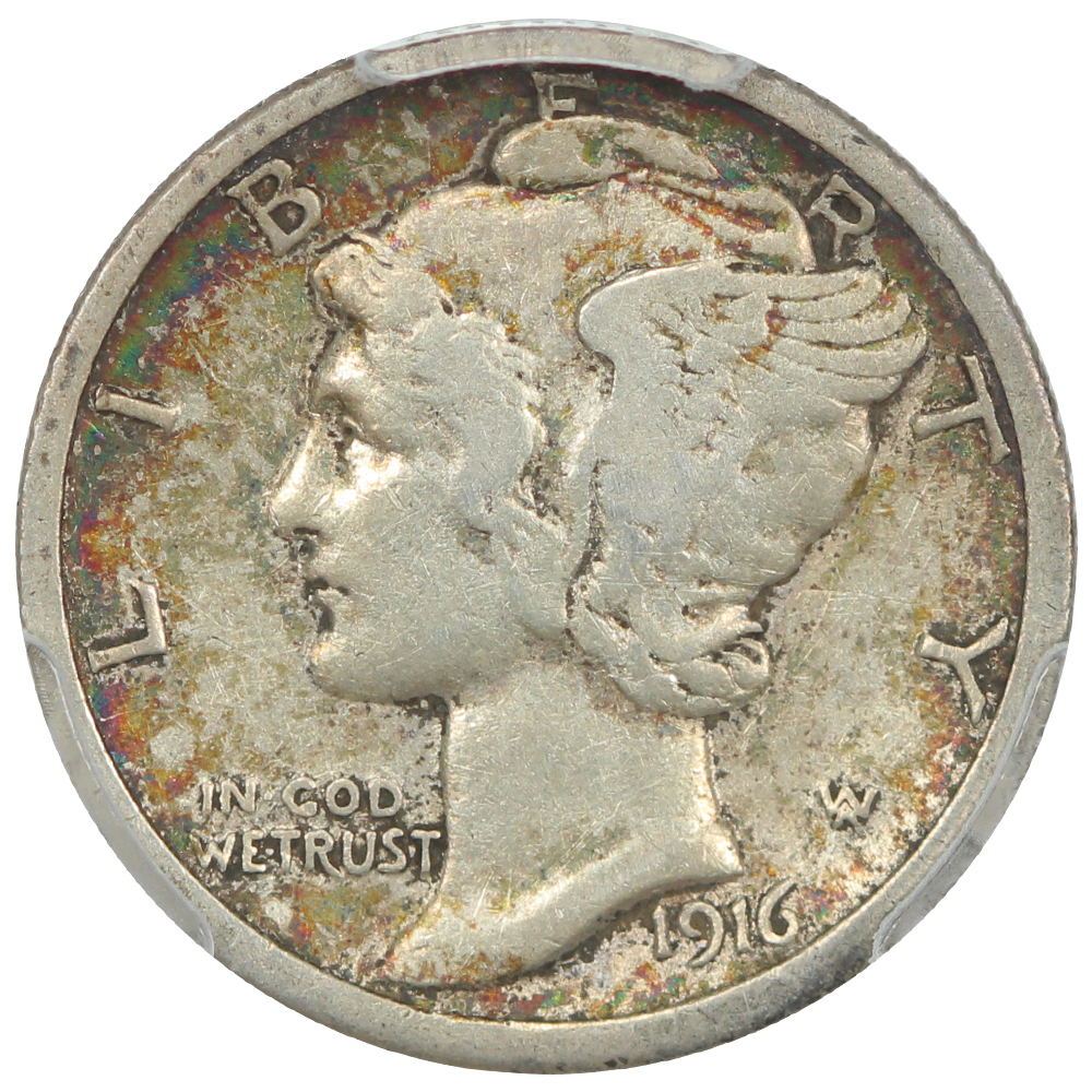 Collectors Corner - 1916-D 10C XF40 PCGS - #70777284