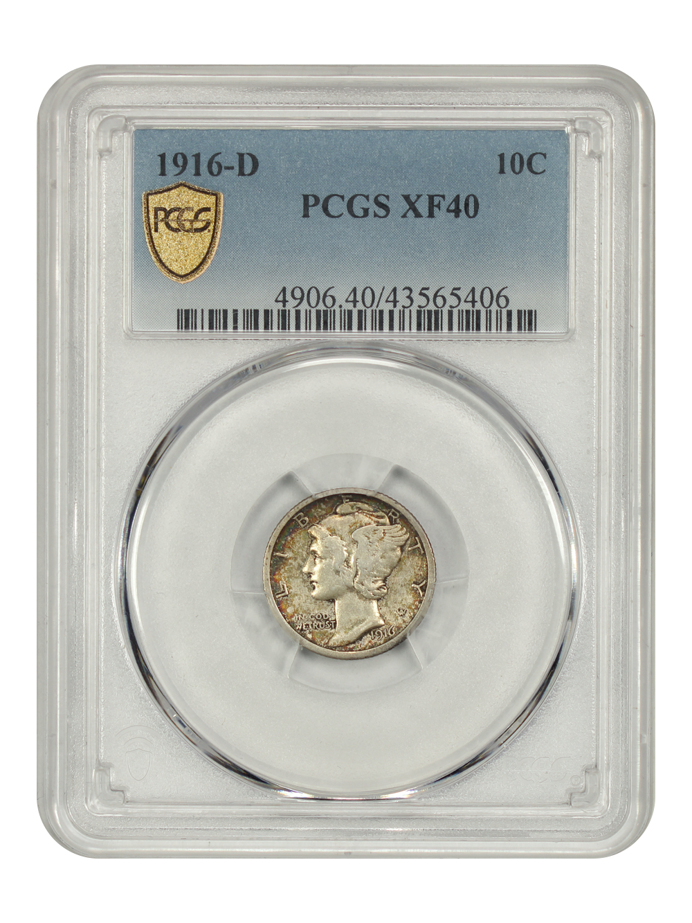 Collectors Corner - 1916-D 10C XF40 PCGS - #70777284