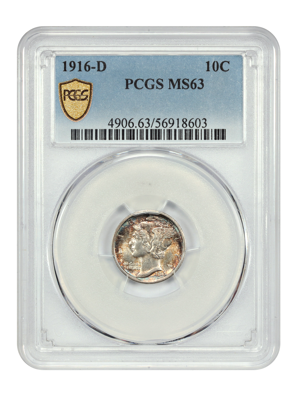 Collectors Corner - 1916-D 10C MS63 PCGS - #71601692